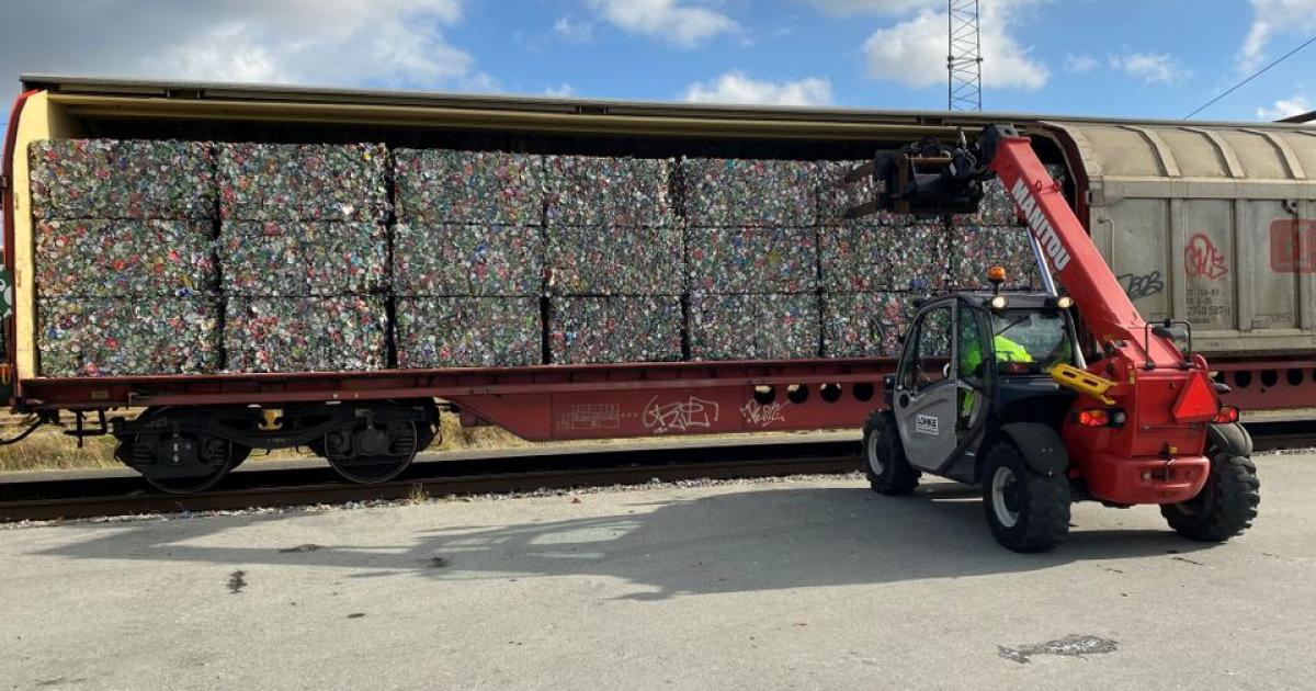 Gallery: Trains transport cans to recycling factory to reduce CO2 ...