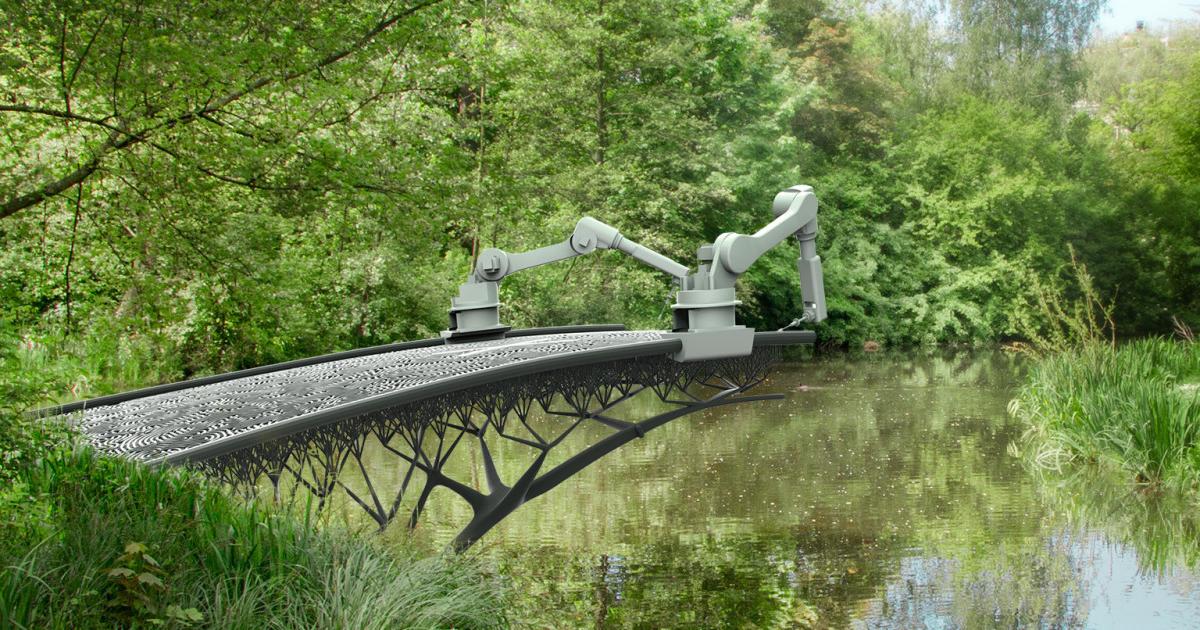 The first 3D-printed steel bridge is in Amsterdam