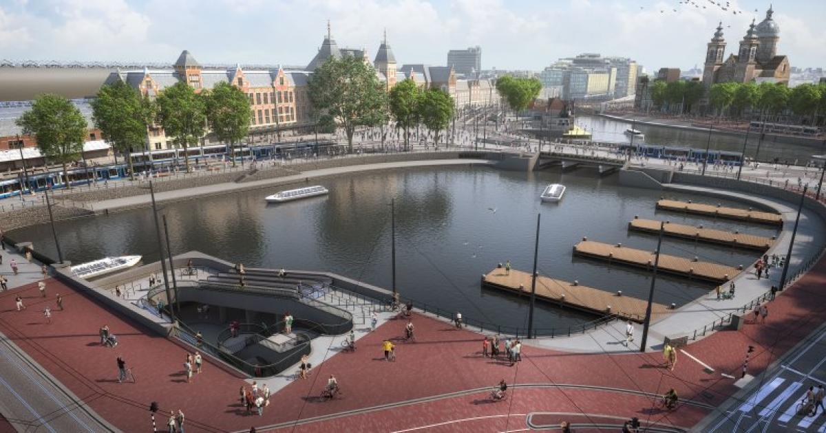 Amsterdam unveils 2 giant underwater bicycle shelters | TheMayor.EU