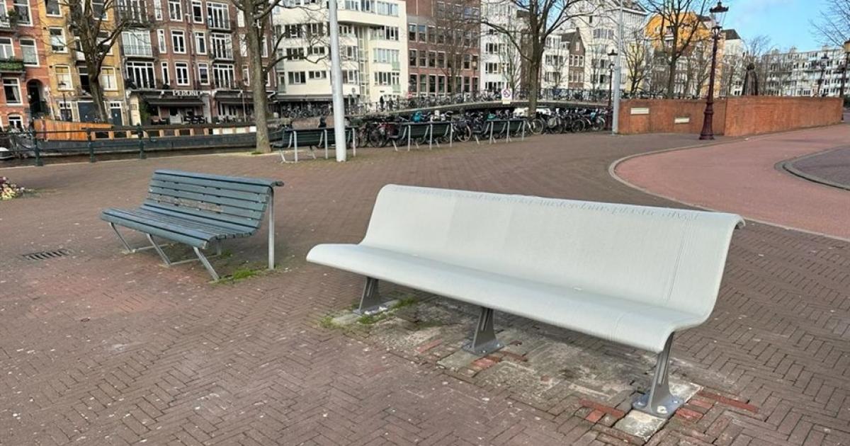 Amsterdam is testing out a 3D-printed bench | TheMayor.EU