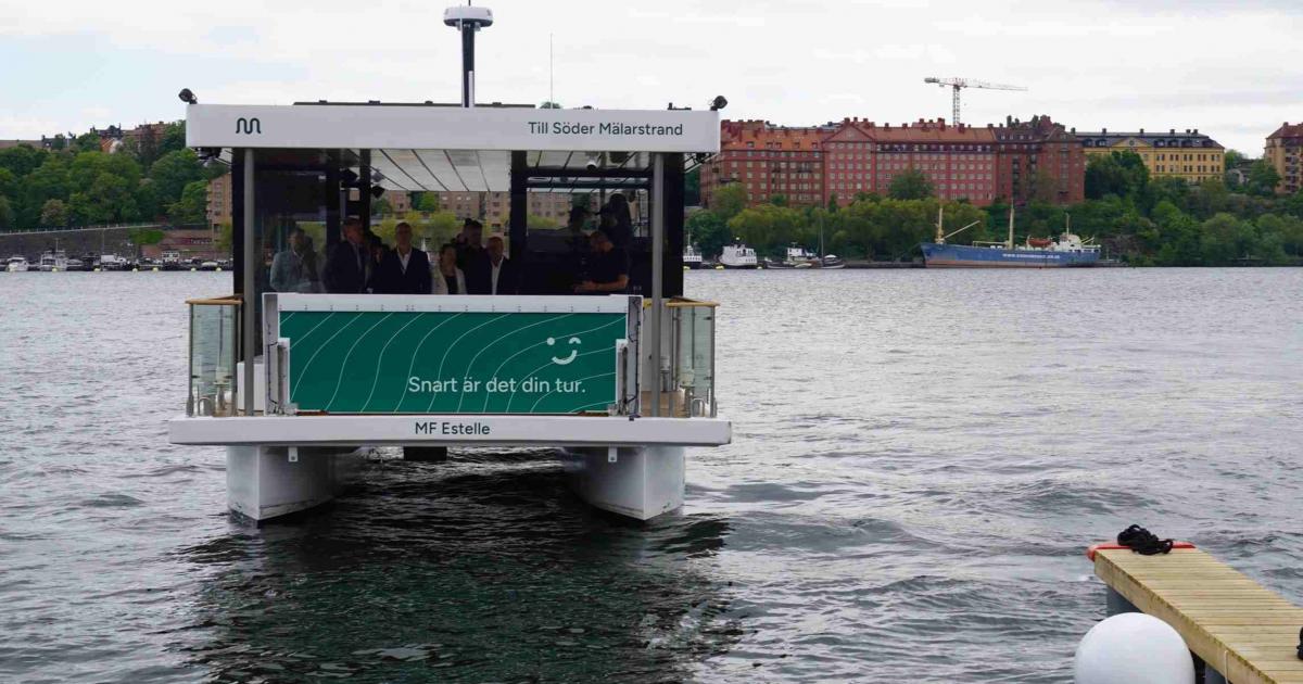 First-in-the-world autonomous ferry charts the waters of Stockholm ...