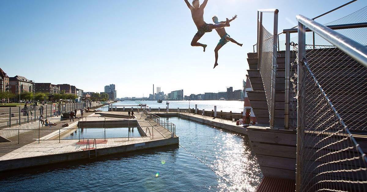 The public outdoor swimming facility in the Islands Brygge area is one ...