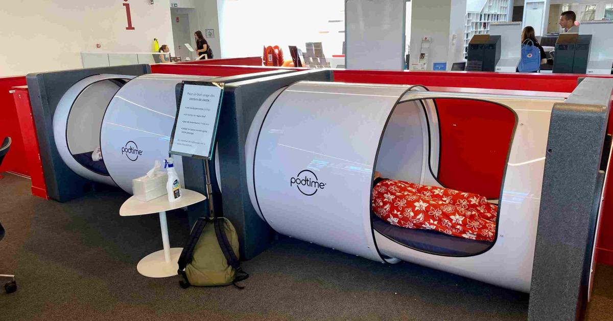 Check out these sleeping pods at the University of Lille library ...