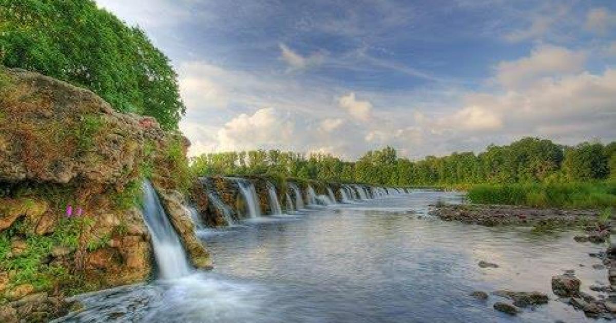 The Venta Waterfall in Kuldīga will be illuminated on 15 and 16 March
