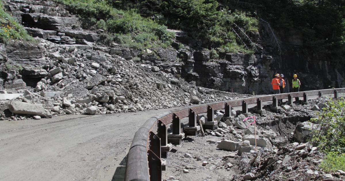 Rockslide cuts off one of the main roads connecting Slovenia and Austria