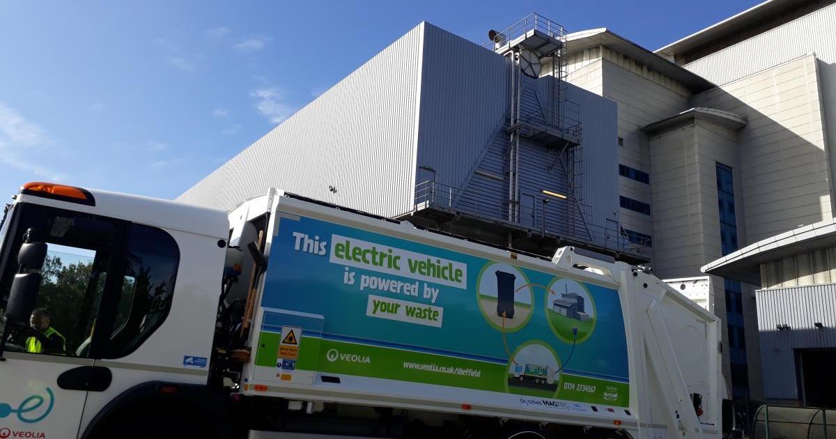 Sheffield unveils world first electric bin lorry