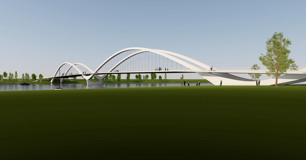 Sketching phase of Swan Bridge in Pärnu, Estonia, has been completed ...